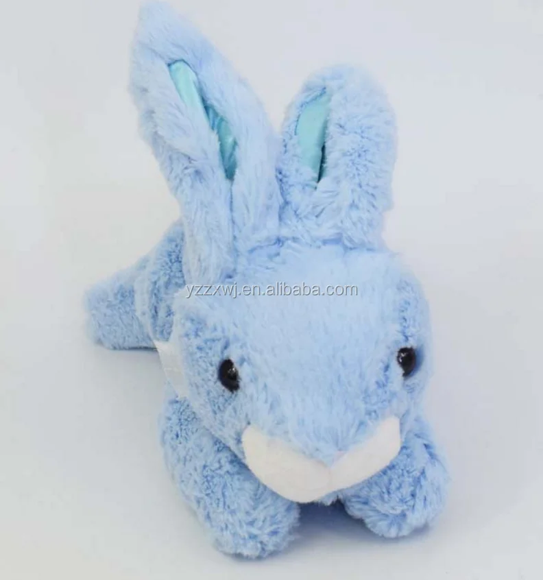 Free Sample Pink/blue Super Soft Baby Toy Plush Pink Blue Bunny Stuffed ...