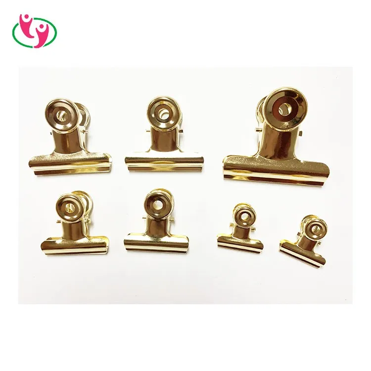 Office Supply 22mm 31mm 38mm 50mm 63mm 75mm Gold Color Round Metal ...
