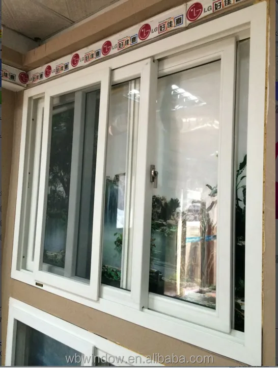 Modern House Design Pvc Sliding Windows With Flying Screen,Pvc Windows ...