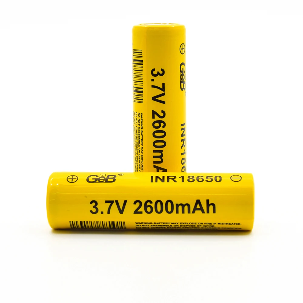 3.7v 2600mah 18650 Li-ion Battery For Lithium Flashlight Ebike Battery ...