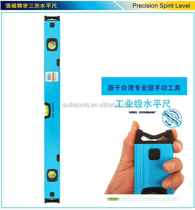 Aluminum Frame 1000mm Water Level Ruler For Sale With 3 Accuracy Shock ...