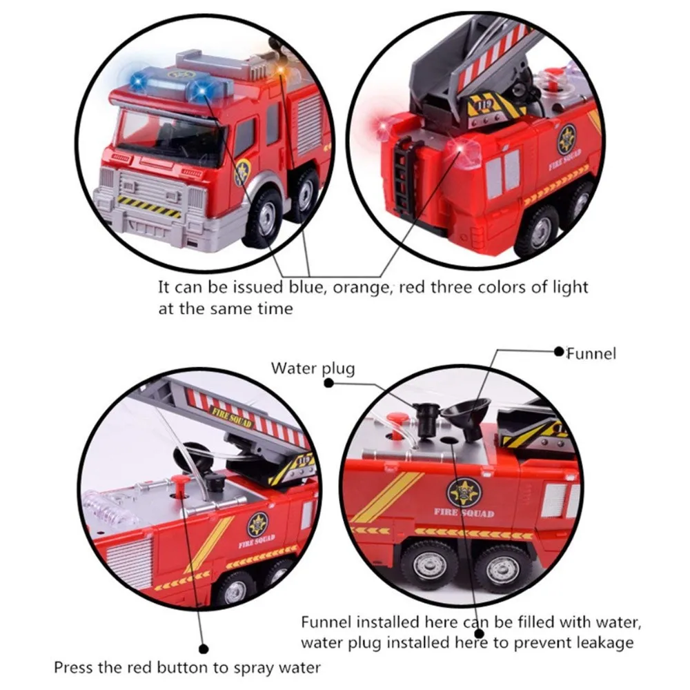Fire Engine Toy - Battery Operated Electric Fire Truck