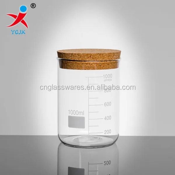 500มิลลิลิตรเก็บแก้วขวดบีกเกอร์ที่มีฝาปิดก๊อก - Buy 500ml แก้ว Beaker ...
