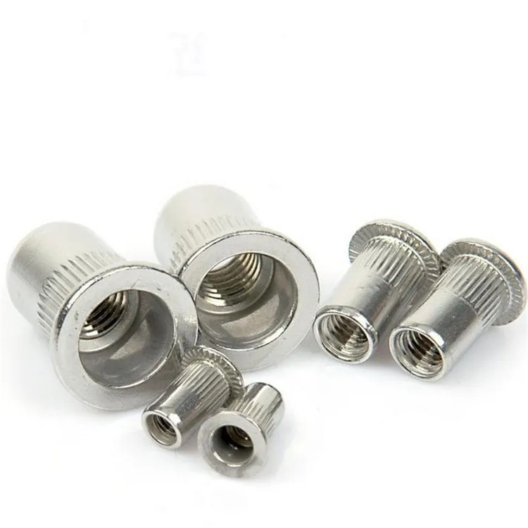 Sus 304 Stainless Steel M4 M6 M8 M10 M12 Flat Head Long Grip Rivet Nut ...