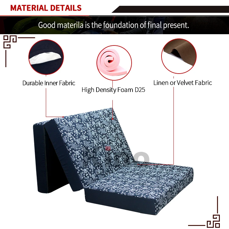 Portable 3 Fold Floor Pad Adult Folding Travel Foam,Foam Fold Out Sofa ...