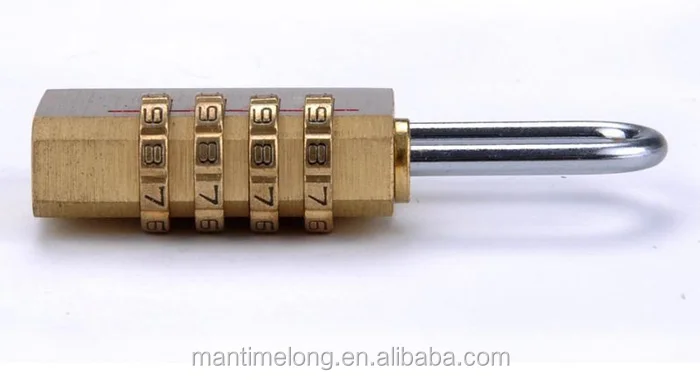 Mini 4 Digits Number Password Code Lock Combination Padlock Resettable ...