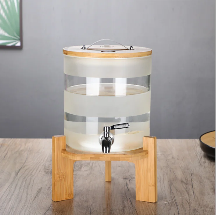 5L Borosilicate Glass Cocktail Jug with Tap - Perfect for Dispensing