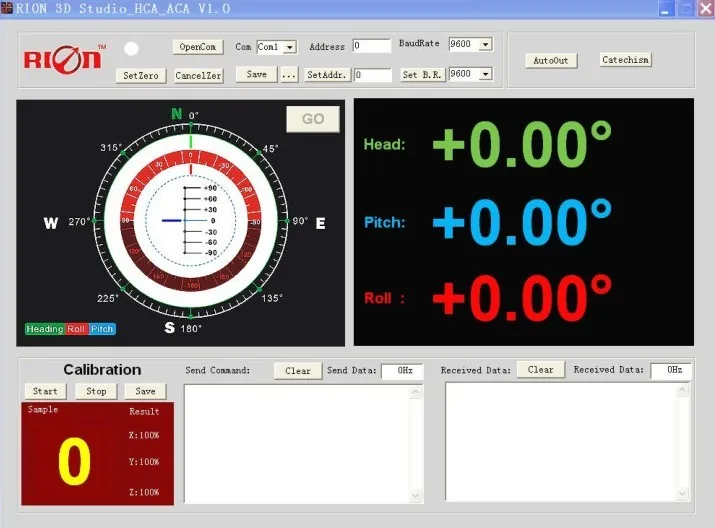 Hcm505b 3d Digital Magnetometer With 0-360deg Azimuth Output For Marine ...