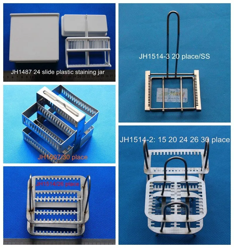 Lab use 26 place Metal Staining Rack Brass or stainless steel Slide ...