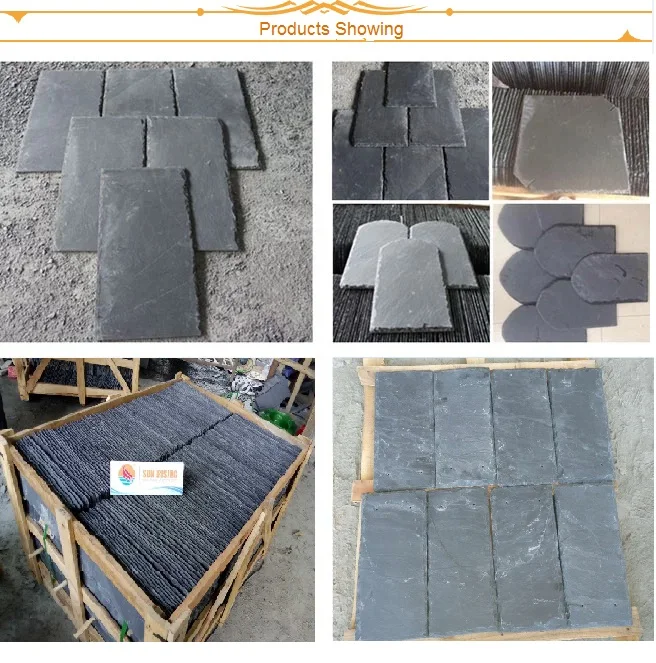 Factory Supply Black Slate Rectangle Roof Tile - Buy Rectangle Roof ...