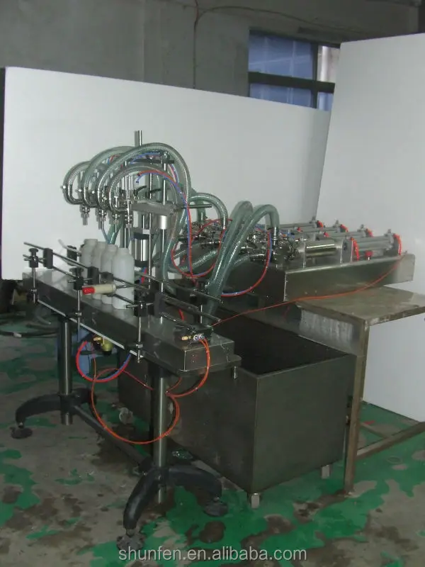 Pneumatic 4-head Liquid Dosing Machine With Pneumatic Lifting Filling ...