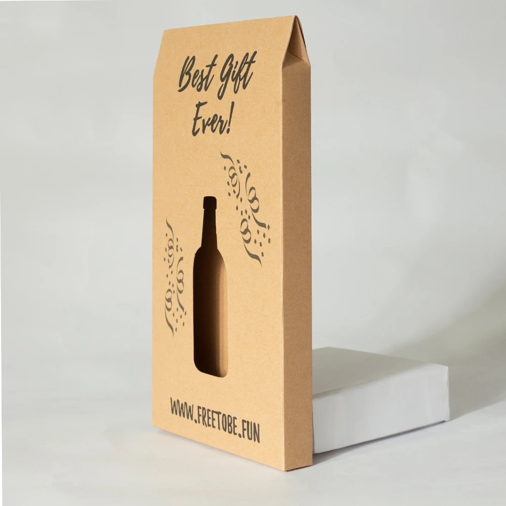 Sc Fancy Design Custom Brown Kraft Paper Printed Creative Packaging Box ...