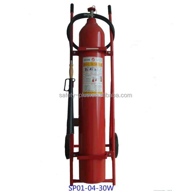 10KG 25KG 30KG 50KG CO2 Wheeled Fire Extinguishers - Safety Plus