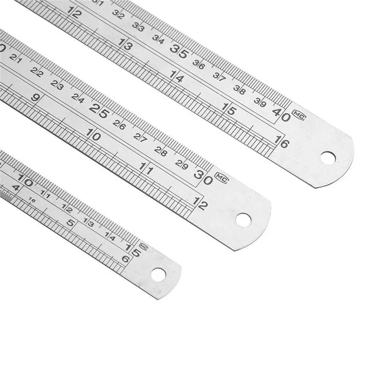 15cm 30cm Metal Stainless Steel Straight Scale Ruler - Buy Straight ...