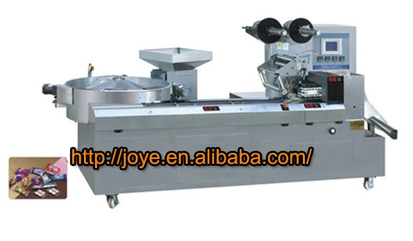 Computer Controlled Horizontal Milky Caramel Candy Wrapping Machine Jy ...