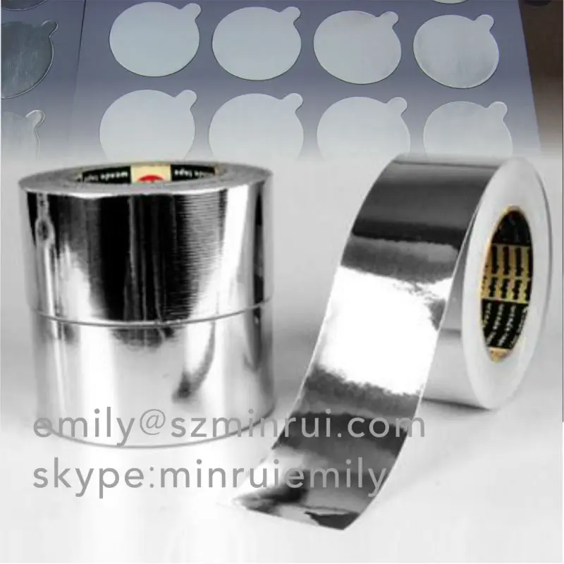 Custom Die Cut Self Adhesive Aluminum Foil Seal Stickers For Customers ...