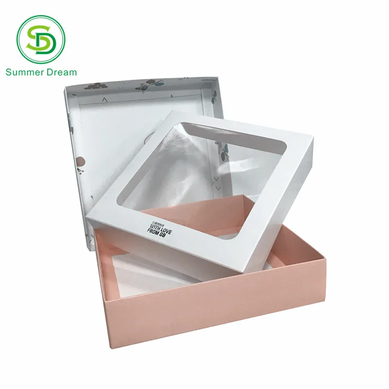 Custom See Through Cloth Paper Slipper Packaging Box - Buy Slipper ...