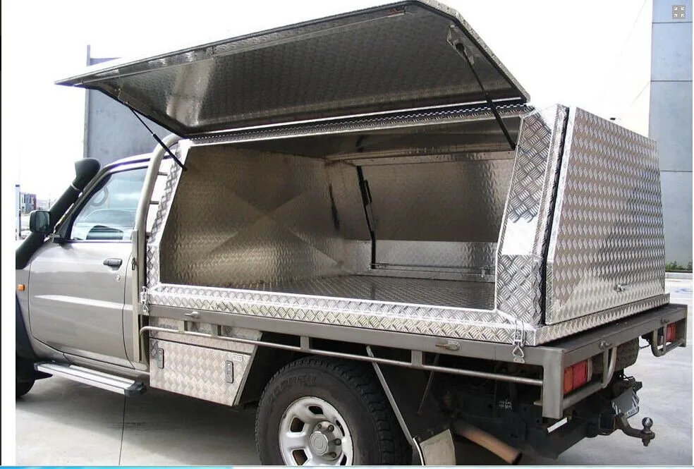 Wholesale Custom Powder Coated Dual Cab Ute Tray Aluminum Truck Canopy ...