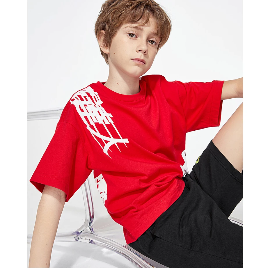 Children Summer Two Piece Clothes Set Fashion Kids Boys Cotton Tee And ...