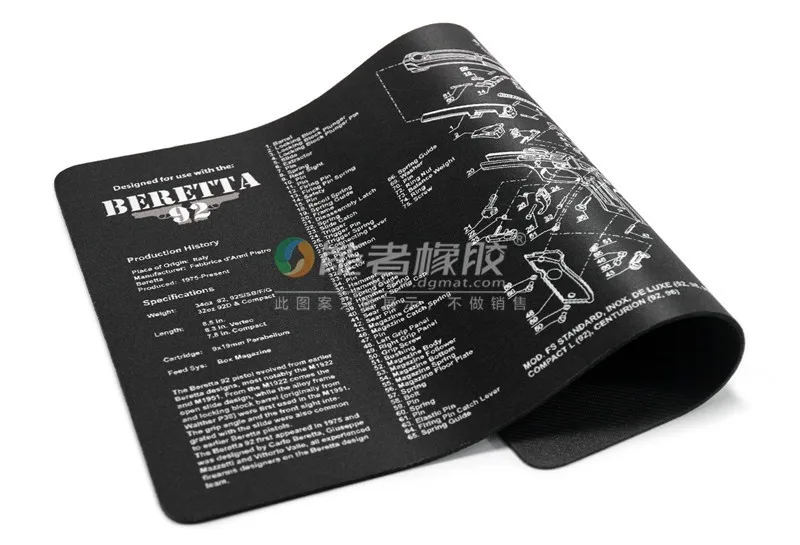 Beretta M9 Or 92 Armorers Gun Cleaning Bench Mat W/exploded View ...