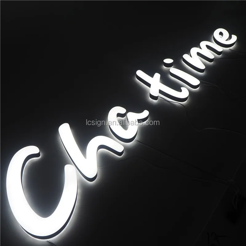 New Fashion Indoor Lighted Led Sign Mini Acrylic Letter 3d Sign Letters ...