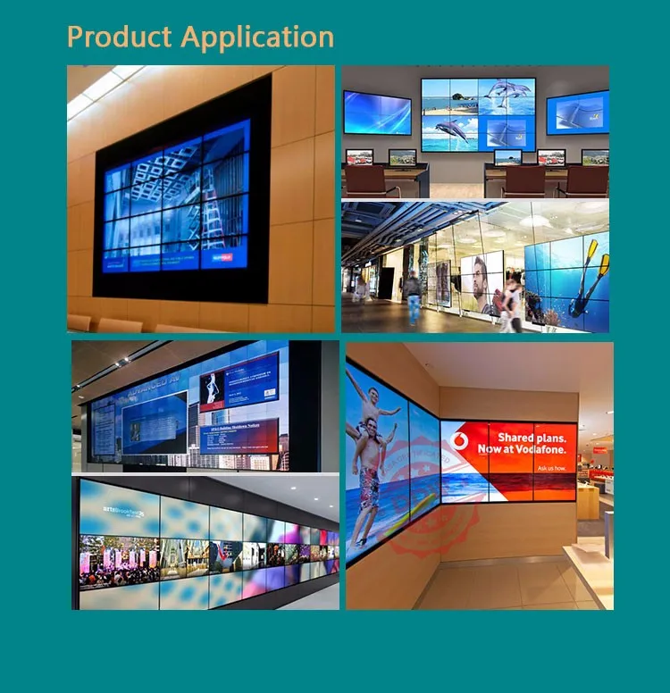 Exhibition Video Wall Lcd Display With Floor Stand Bracket - Buy Lcd ...
