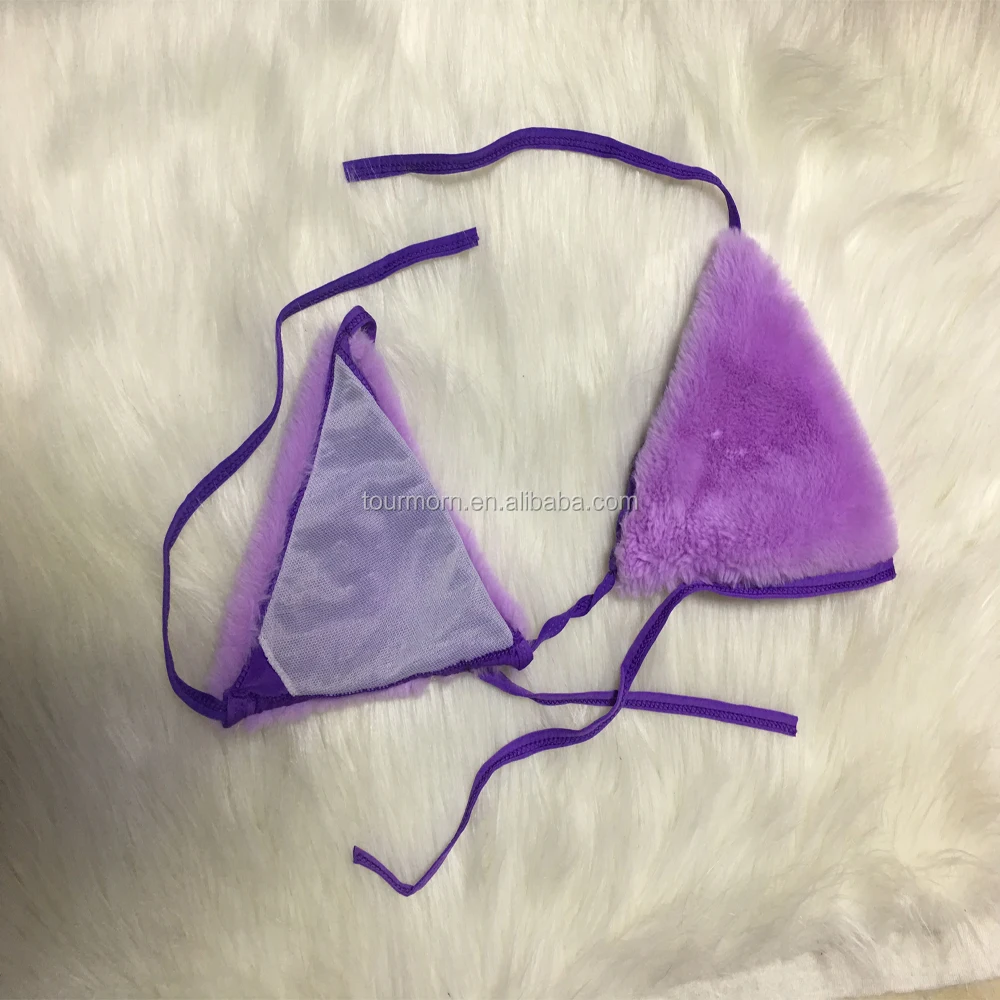 Women’s Fur Underwear - Luxurious Rabbit Fur Lingerie