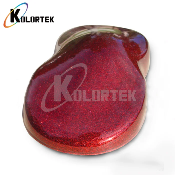 Pink Metal Flake Car Paint - Fire Red Metallic Glitter