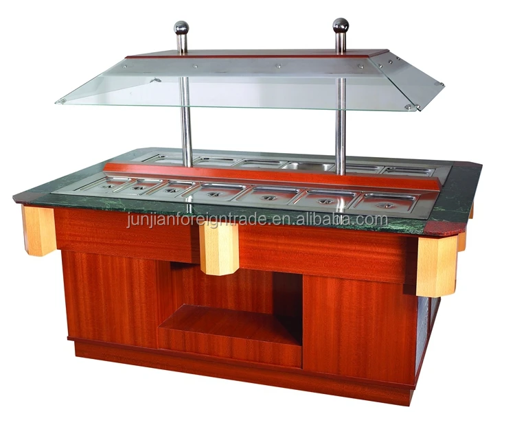 Catering Equipment Salad Bar Commercial Buffet Display Counter With Ce ...