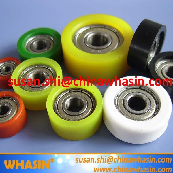 Polyurethane Pu Pe Pom Rubber Plastic Coated Deep Groove Ball Bearing ...