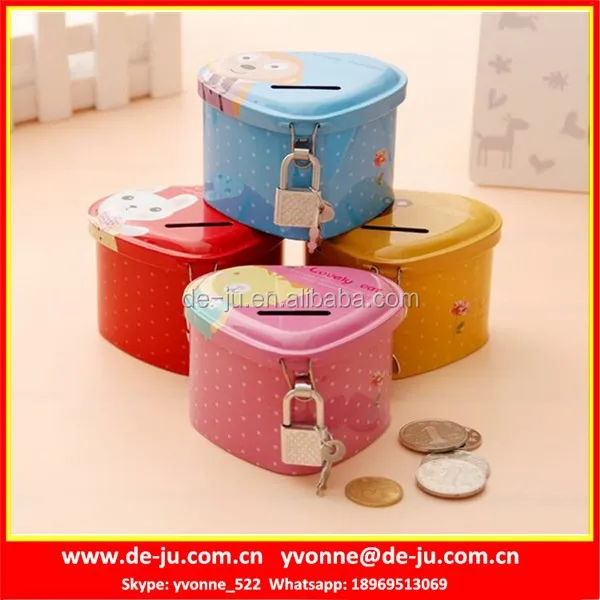 Candy Shape Cheap Piggy Bank With Lock And Key - Buy Piggy Bank With ...