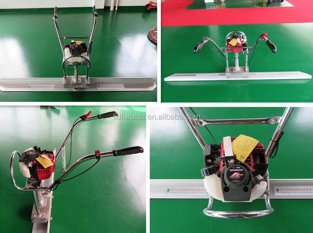 Walk Behind Concrete Floor Screeding Machine Vibratory Concrete ...