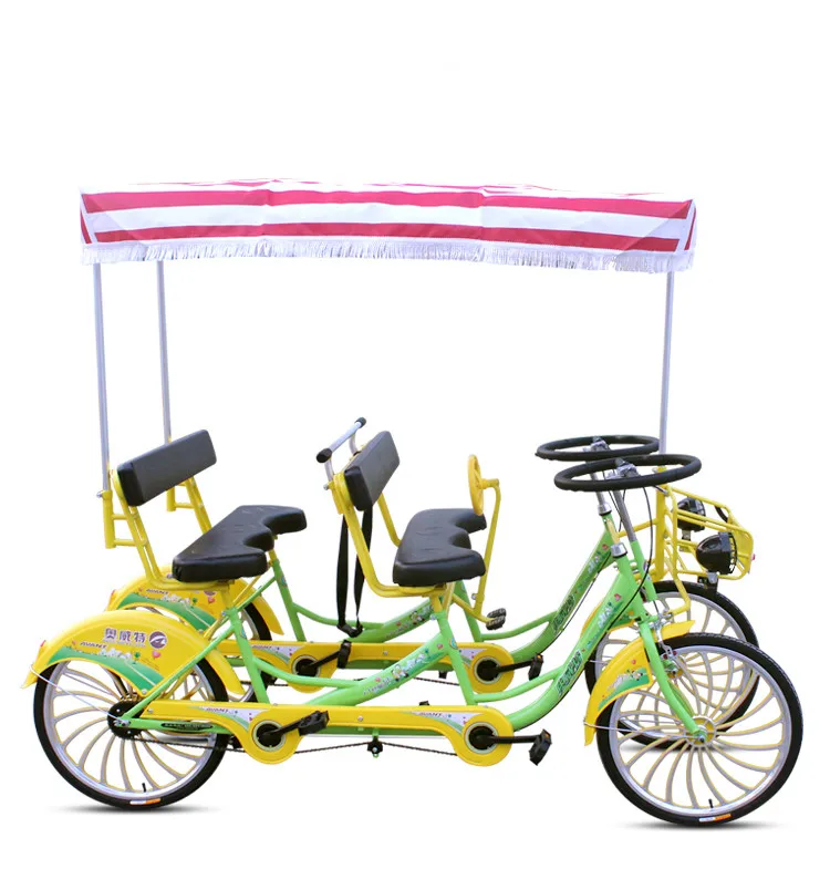 Hot Selling 4 Wheel Bicycle Four Wheel Surrey Bike4 Person Bike - Buy ...