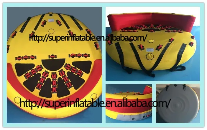 Custom 6 Person Inflatable Water Towable Tube,Flying Water Ski Tube ...