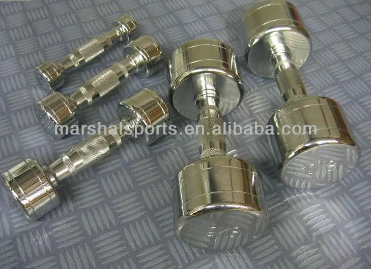 10 Pair(1kg To 10kg) Chrome Dumbbell Set With Tower Rack - Buy Chrome ...