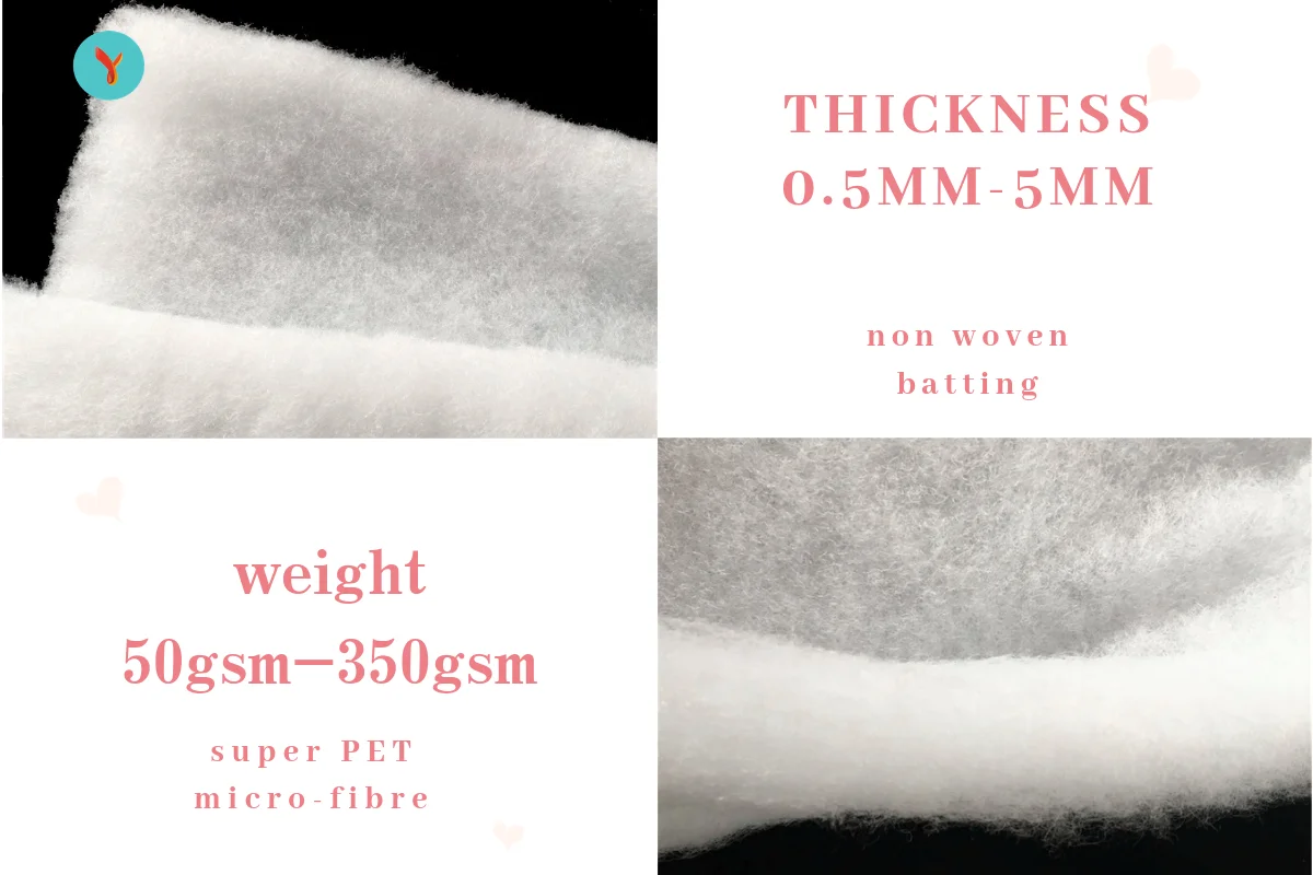 200gsm Polyester Wadding Cotton Quilted Fabric Jacket Lining