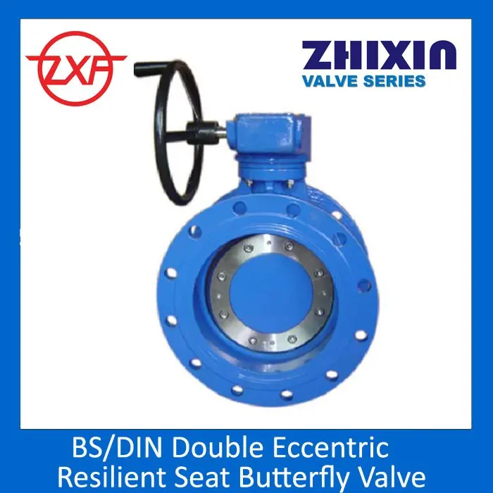 Double Eccentric Butterfly Valve with Gearbox & Handwheel