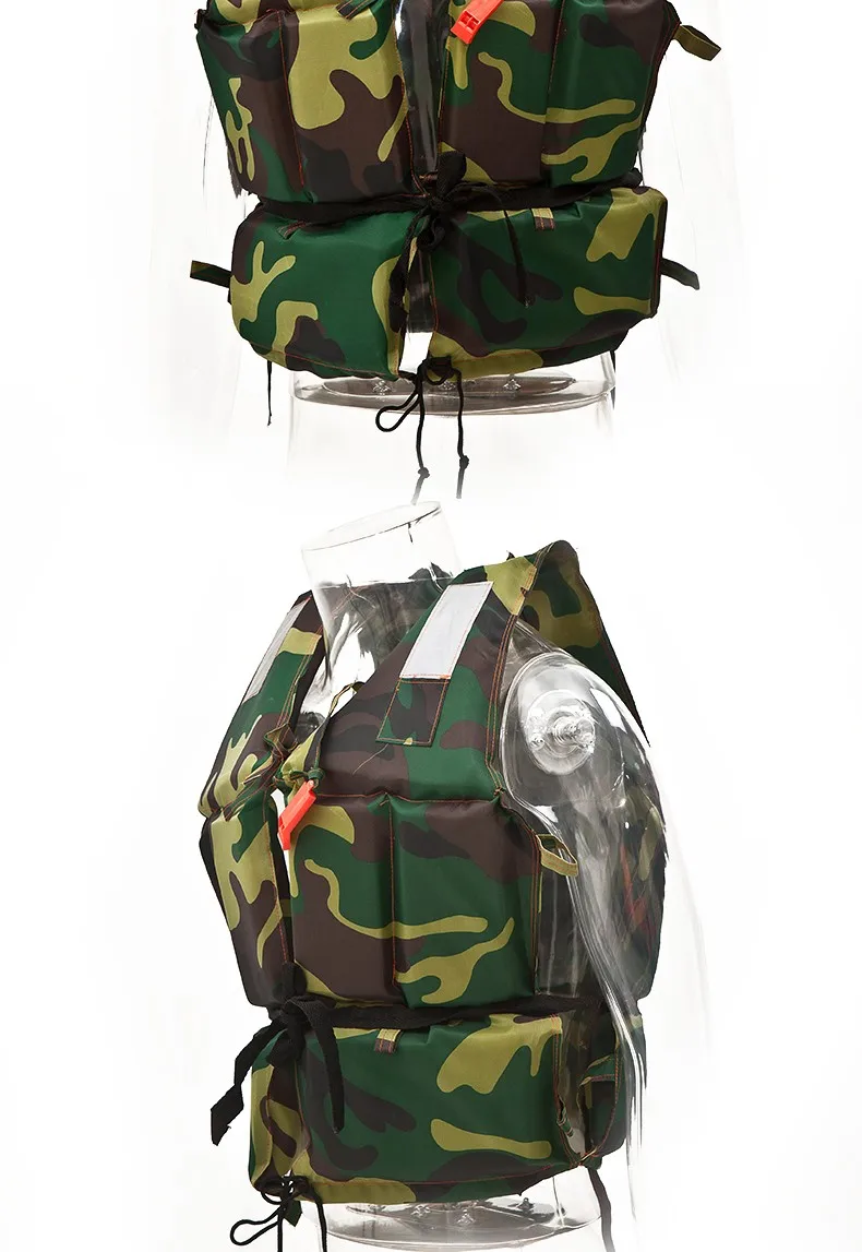 Adult Neoprene Swimming Life Jackets - Buy Three Piece Style Life ...