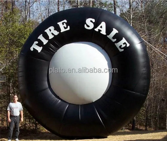 Custom Giant Inflatable Advertising Car Tyre Model Replica/inflatable ...