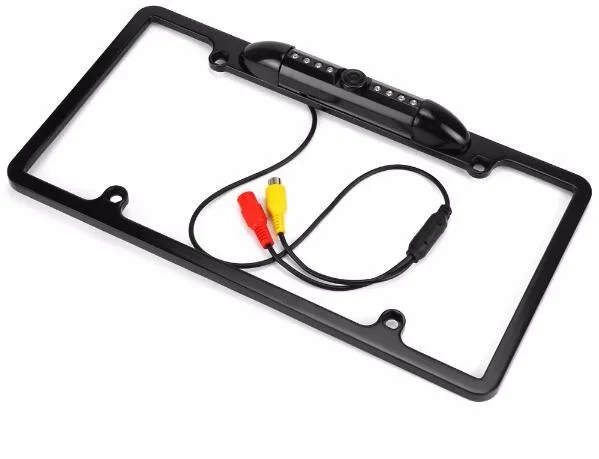 8 Led Lights Usa Car License Plate Camera Hidden Rear View Car Camera ...