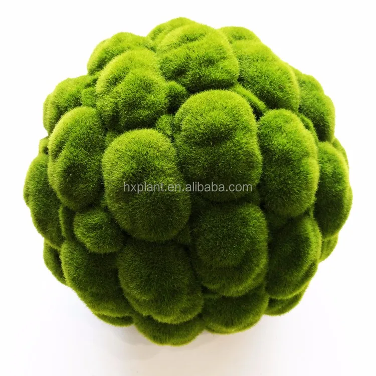 Indoor Artificial Moss Ball Fake Moss Ball Sets - Buy Artificial Moss ...