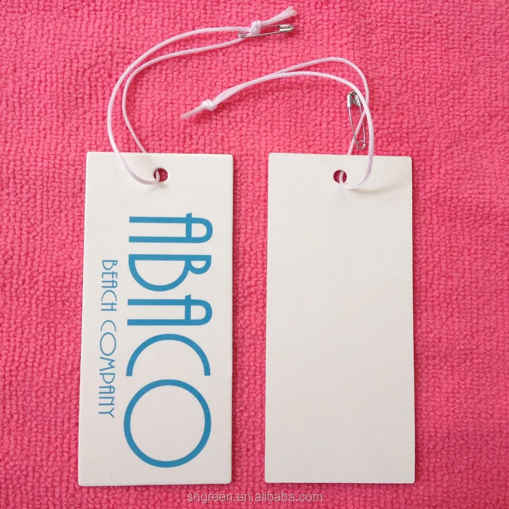 Waterproof Swimwear Paper Hangtag,matte Surface Recycled Paper hang Tag ...