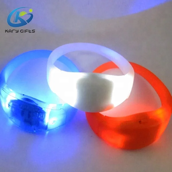Concert Party Event Nylon RGB Programmable Remote Controlled LED Bracelet