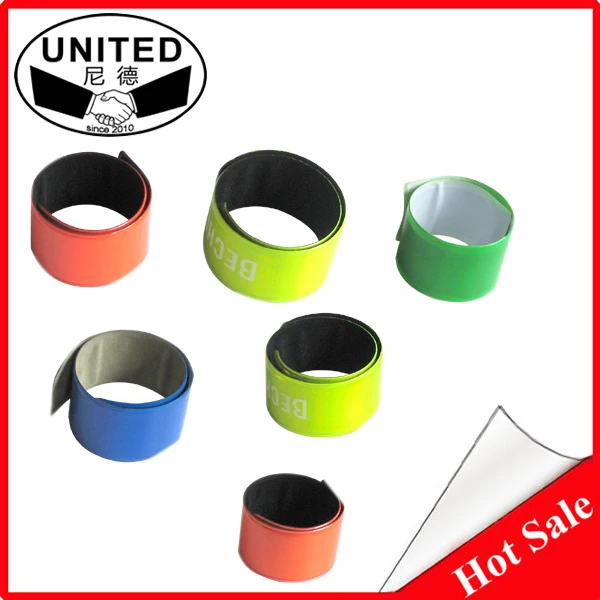 Dark Night Bike Riding Running Reflective Glow Slap Wrap Bracelets ...