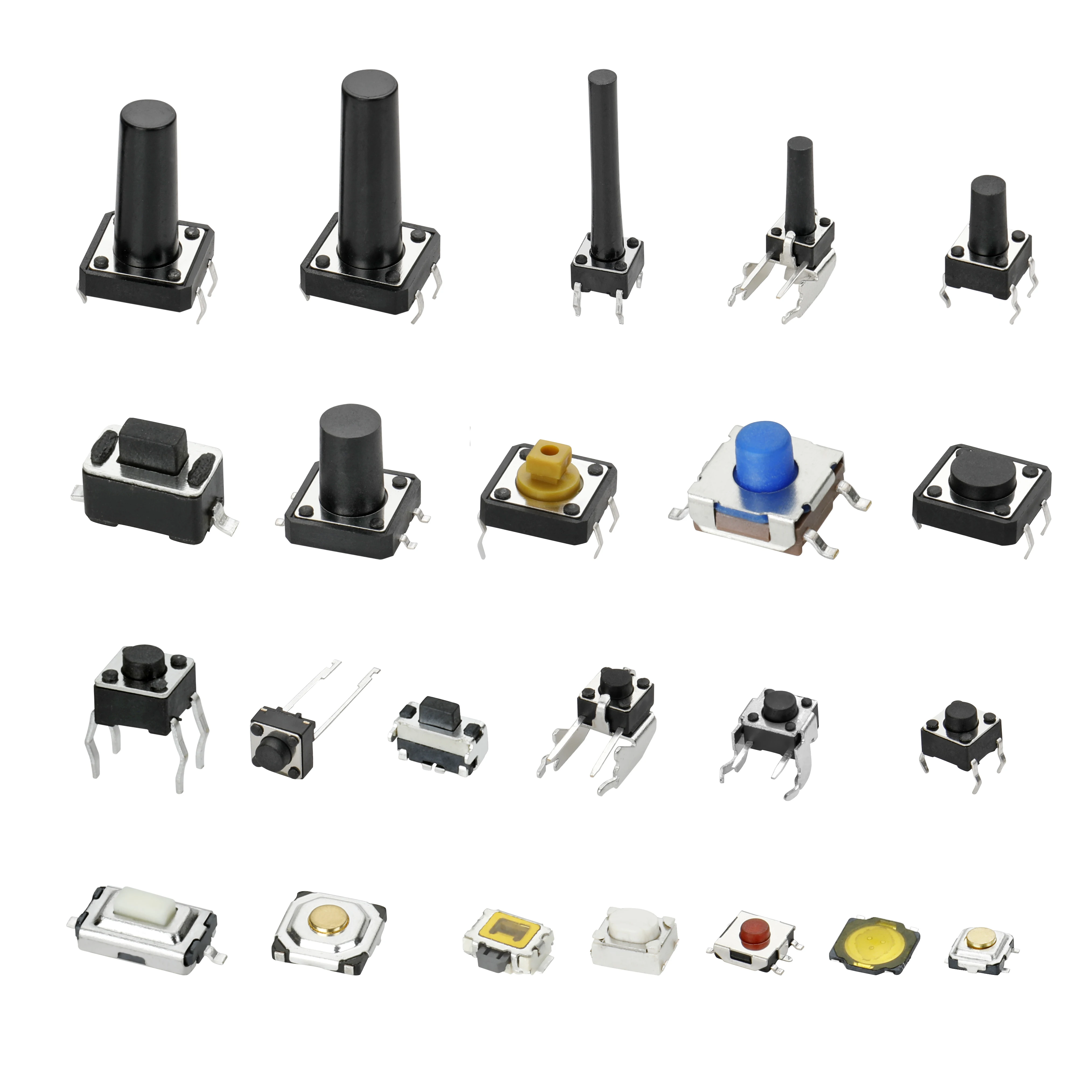 Latest Model 4 Pin Push Button Switch High Quality Long Travel 4.5*4.5 ...