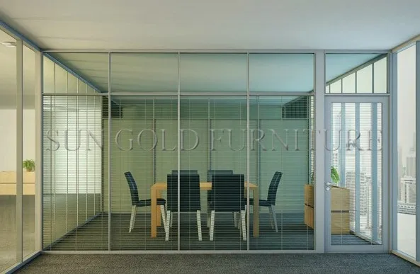 Modern Glass Cubicle Office Partition - Soundproof Room Divider