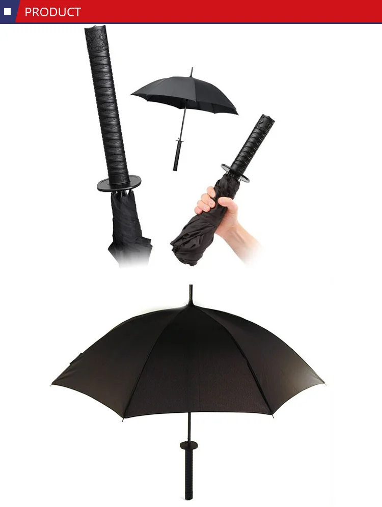 Old Fashion Straight Japanese Samurai Sword Shaped Handle Umbrella ...