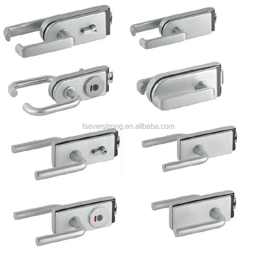 Glass Toilet Cubicle Door Lock G051 for Commercial Bathrooms