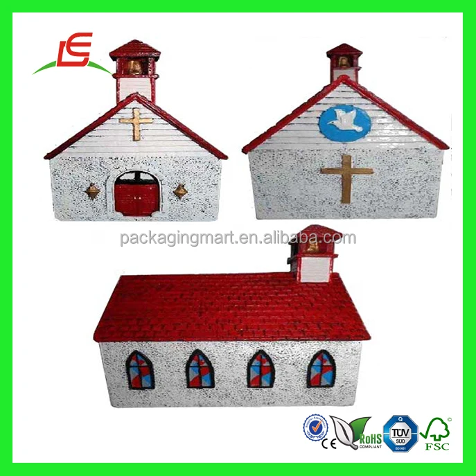 Q927 Large Customized Donation Money Box,Church Shaped Box Wholesale ...
