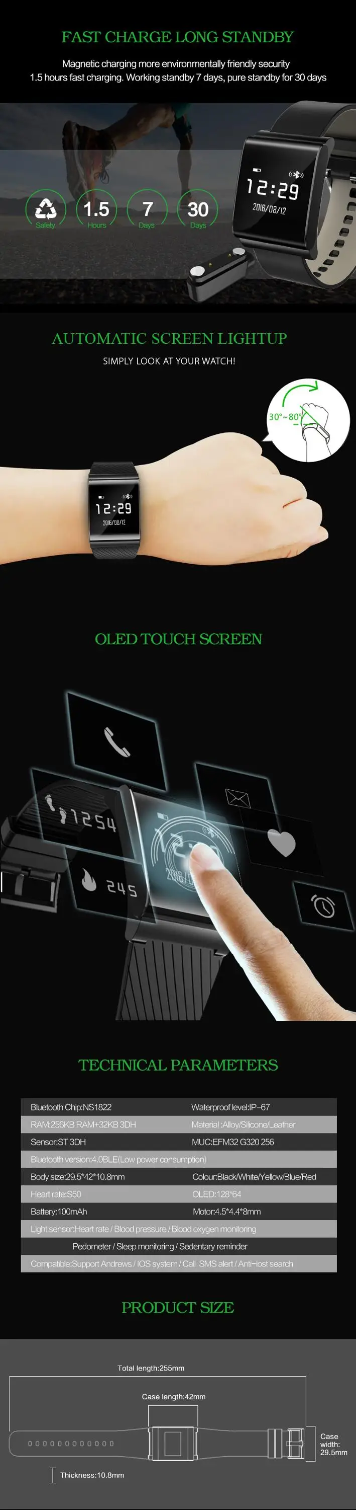 X9 Plus Smart Watch: Touch Screen, Heart Rate Monitor, Blood Oxygen ...
